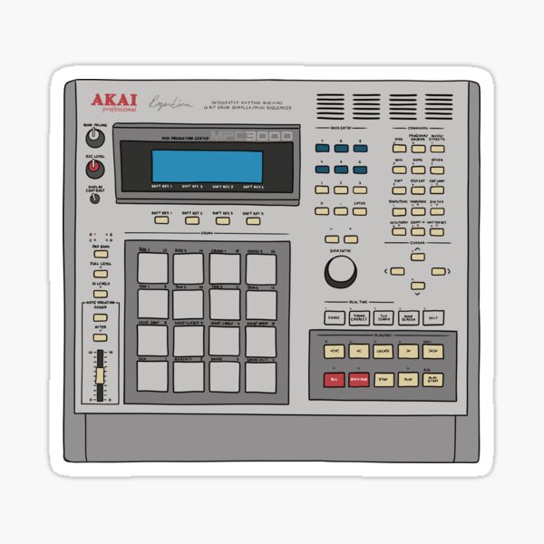 "MPC 3000" Sticker for Sale by GoodnRich | Redbubble