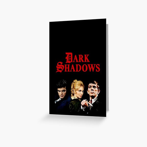 "Dark Shadows Classic Horror TV Show Barnabus Collins" Greeting Card ...
