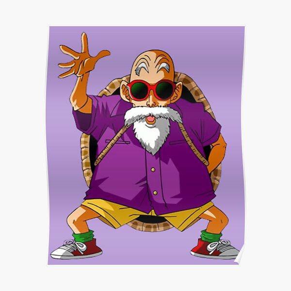 "Master Roshi Kame Senin Tartaruga Genial Dragon Ball Z" Poster for ...