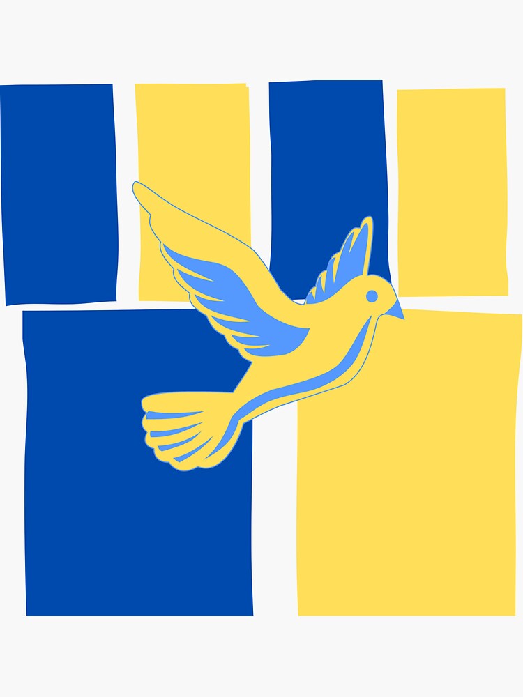 "Peace for Ukraine" Sticker for Sale by GOGO20 | Redbubble