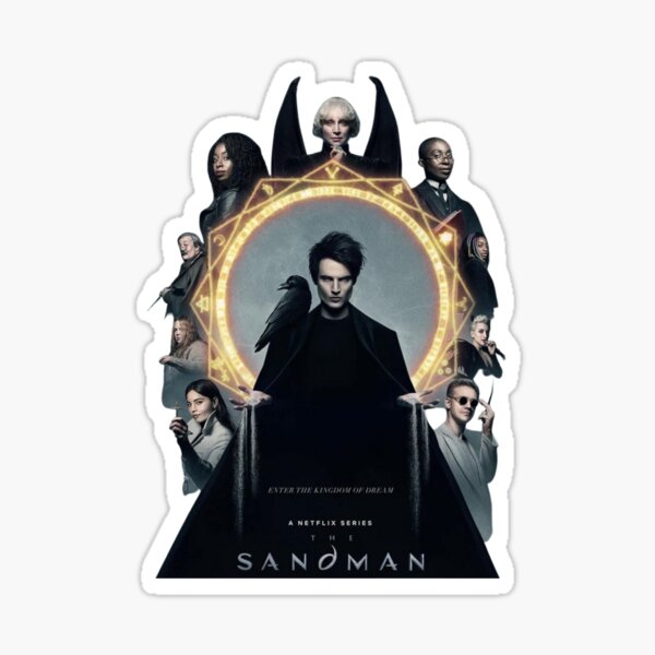 "the sandman netflix" Sticker for Sale by Designtasticc | Redbubble