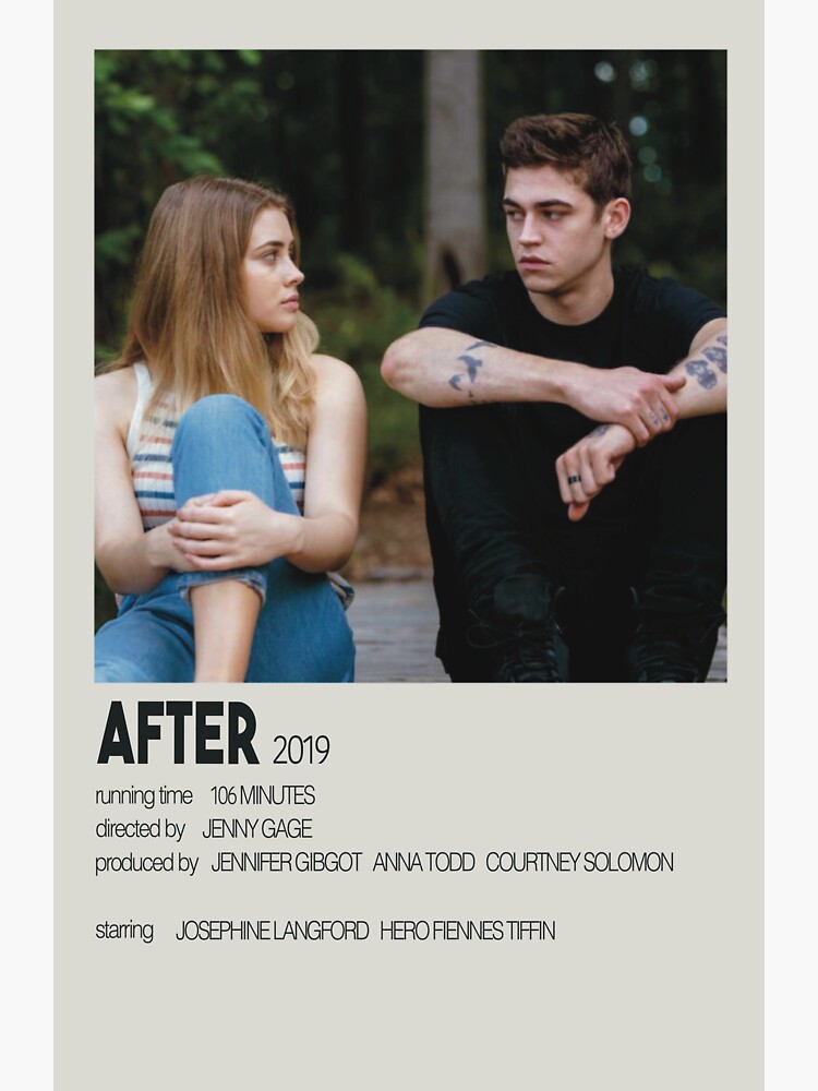 "After- Movie Poster" Sticker for Sale by AndreaDesignsCA | Redbubble