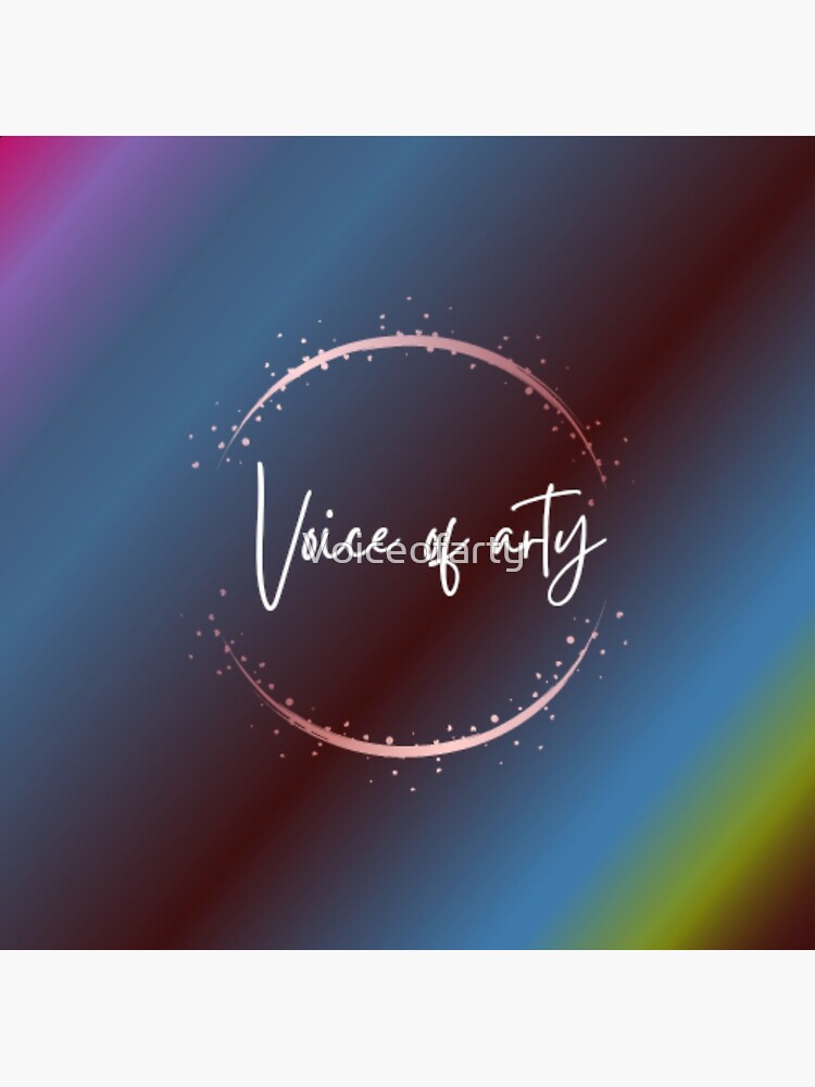 "Voice of Arty logo " Sticker for Sale by Voiceofarty | Redbubble
