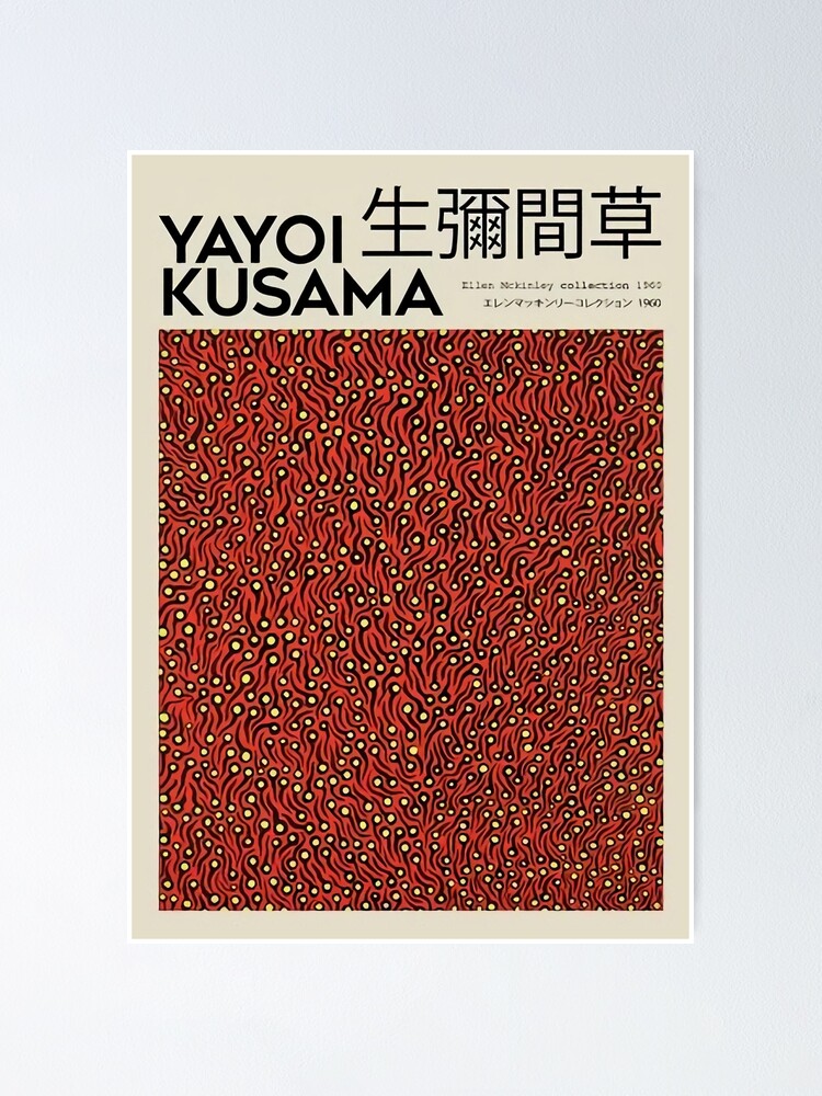 "Yayoi Kusama Japanese Pop Art Exhibition" Poster for Sale by ...