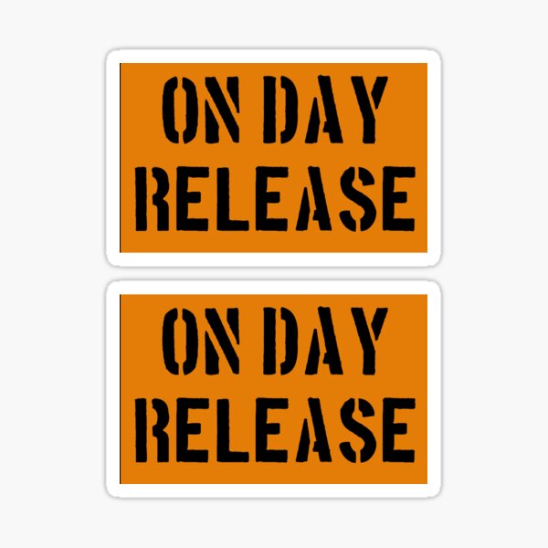 "On Day Release. Funny Novelty. Prison Joke. Jail joke. Prisoner Inmate ...