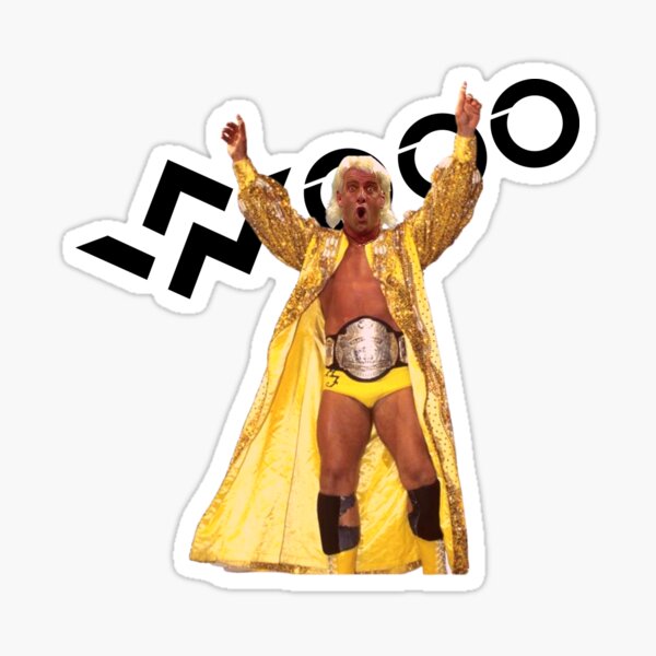 "Ric Flair" Sticker for Sale by SideChick1 | Redbubble