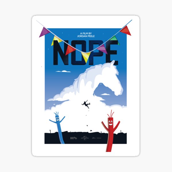 "Nope movie ." Sticker for Sale by Aeyssa | Redbubble
