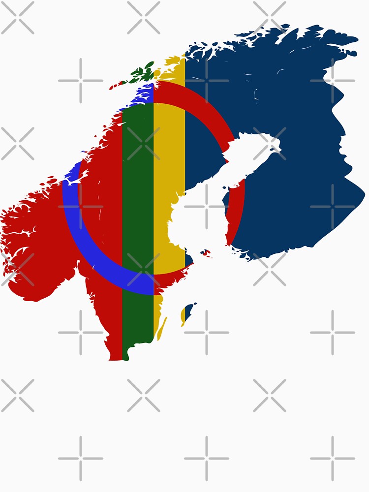 "Sami Map, sámi flag, the flag of Sápmi, the Sámi people Flag Cute Gift ...