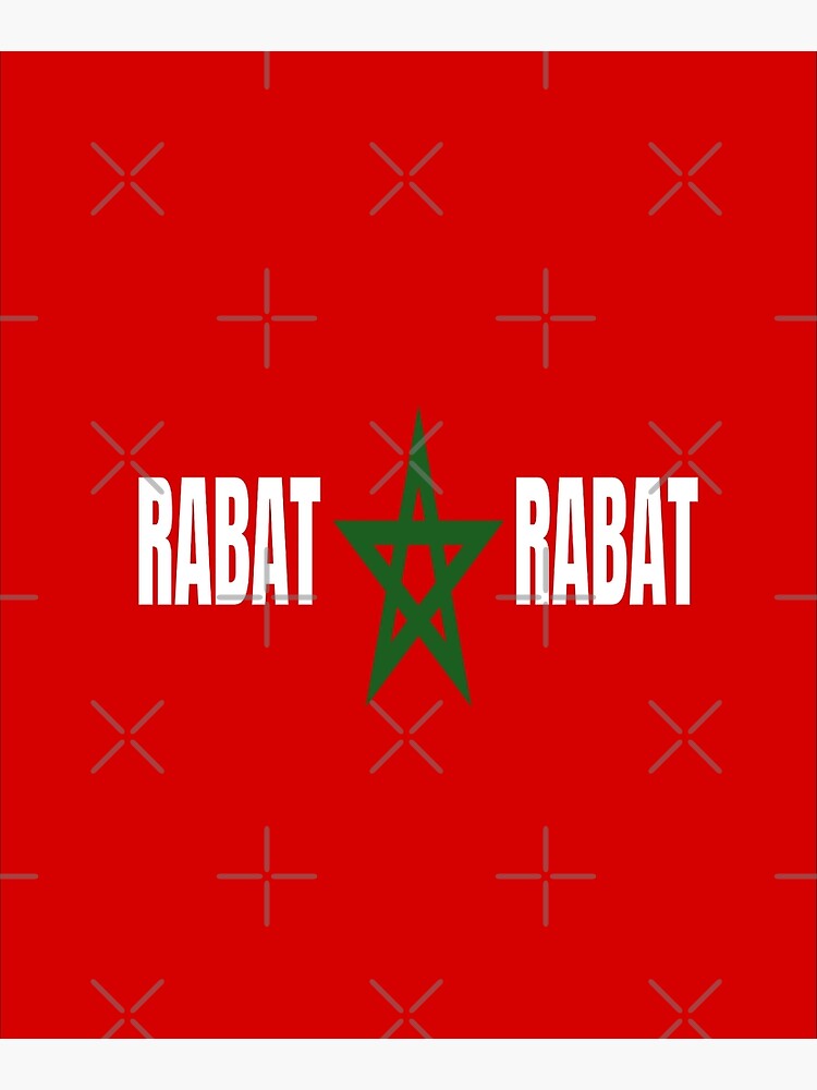 "Morroco Flag Rabat" Poster for Sale by worldpopulation | Redbubble