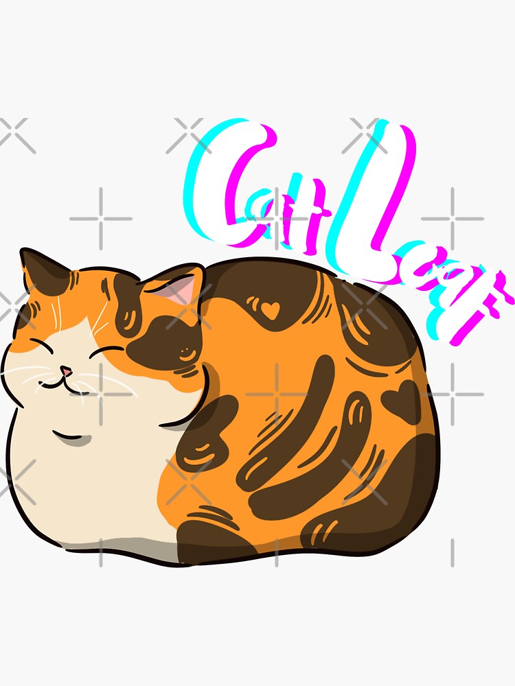 Cat Loaf Sticker For Sale By Konthehero Redbubble
