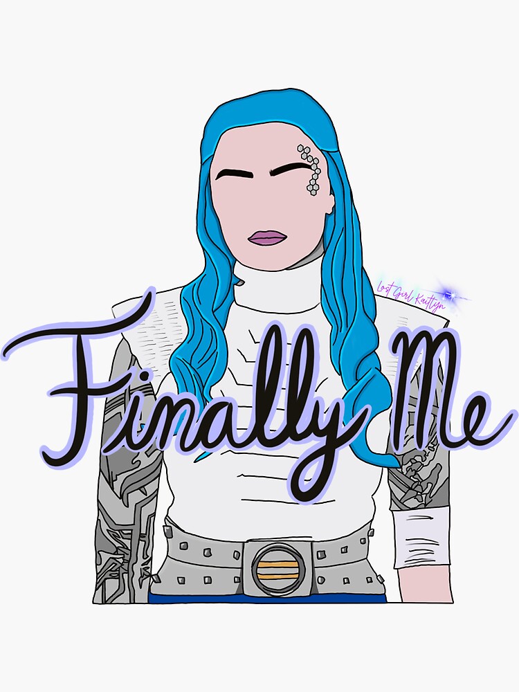 "Finally Me- words version" Sticker for Sale by LostGirlKaitlyn | Redbubble