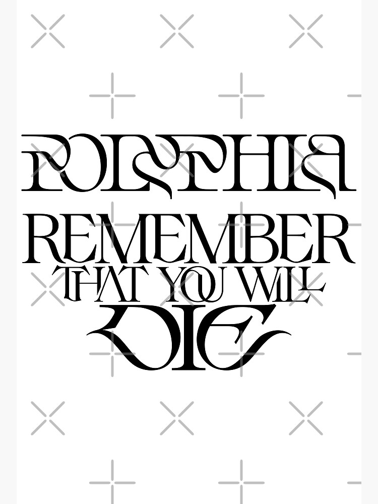 "Polyphia Merch Remember That You Will Die" Poster for Sale by RedhirZo | Redbubble