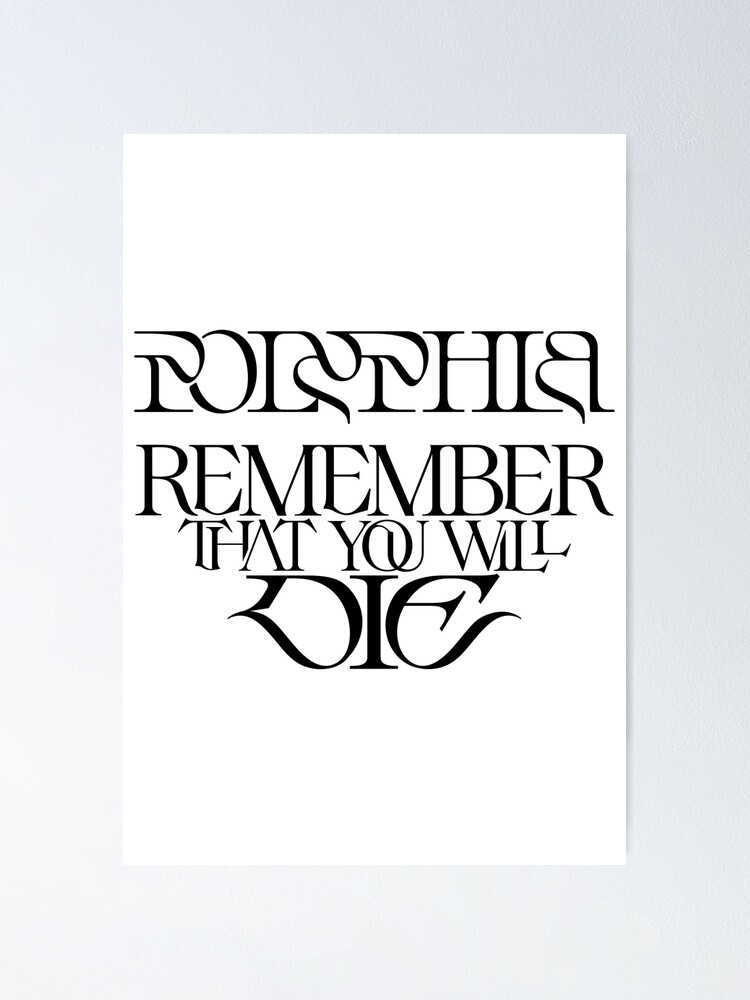 "Polyphia Merch Remember That You Will Die" Poster for Sale by RedhirZo | Redbubble