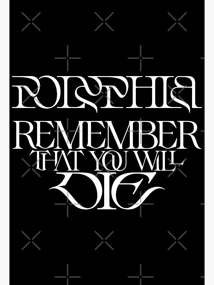 "Polyphia Merch Remember That You Will Die" Poster for Sale by RedhirZo | Redbubble