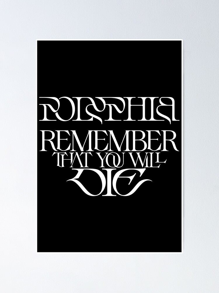 "Polyphia Merch Remember That You Will Die" Poster for Sale by RedhirZo | Redbubble