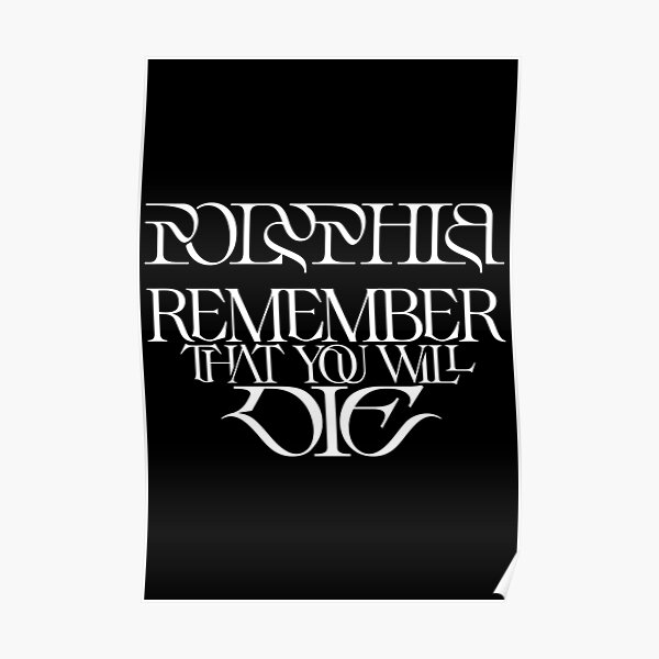 "Polyphia Merch Remember That You Will Die" Poster for Sale by RedhirZo | Redbubble