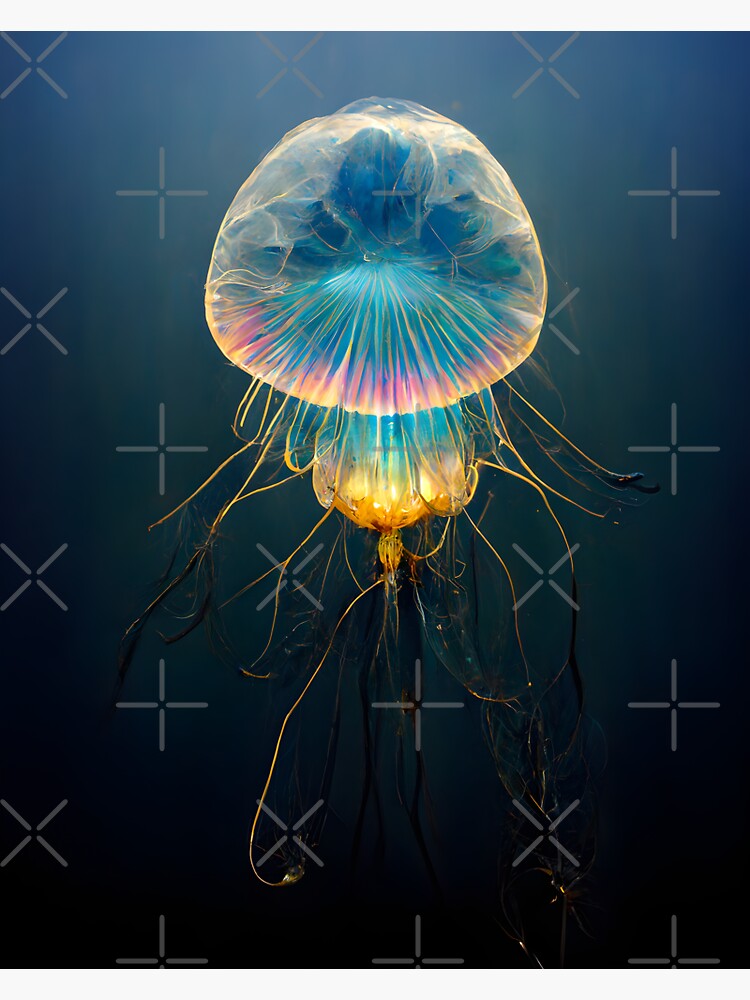 "Rare Jellyfish " Sticker for Sale by CastilloStyle | Redbubble