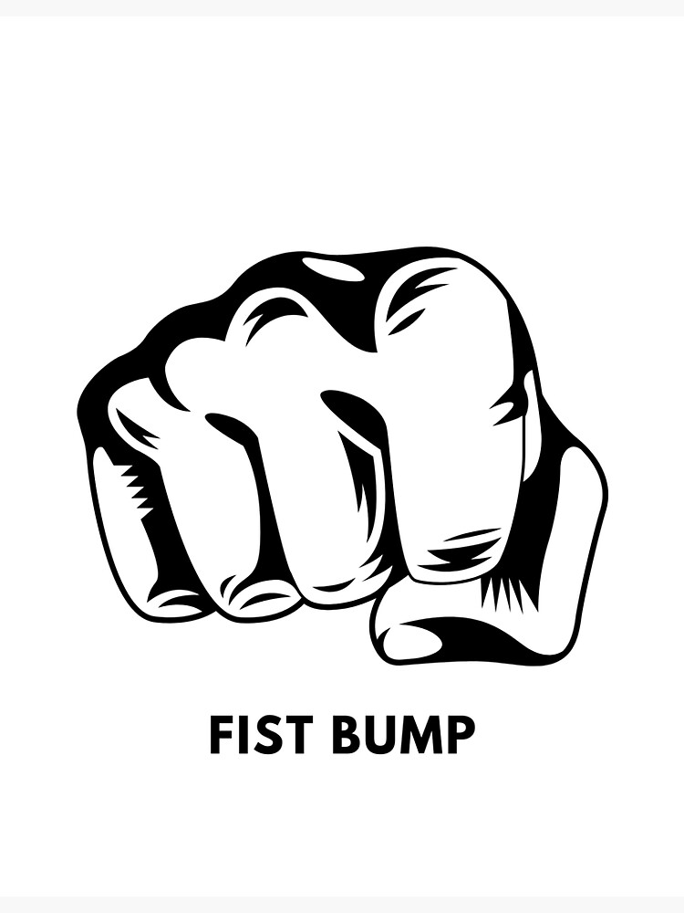 "The Fist BUMP" Sticker for Sale by JohnMorales0429 | Redbubble