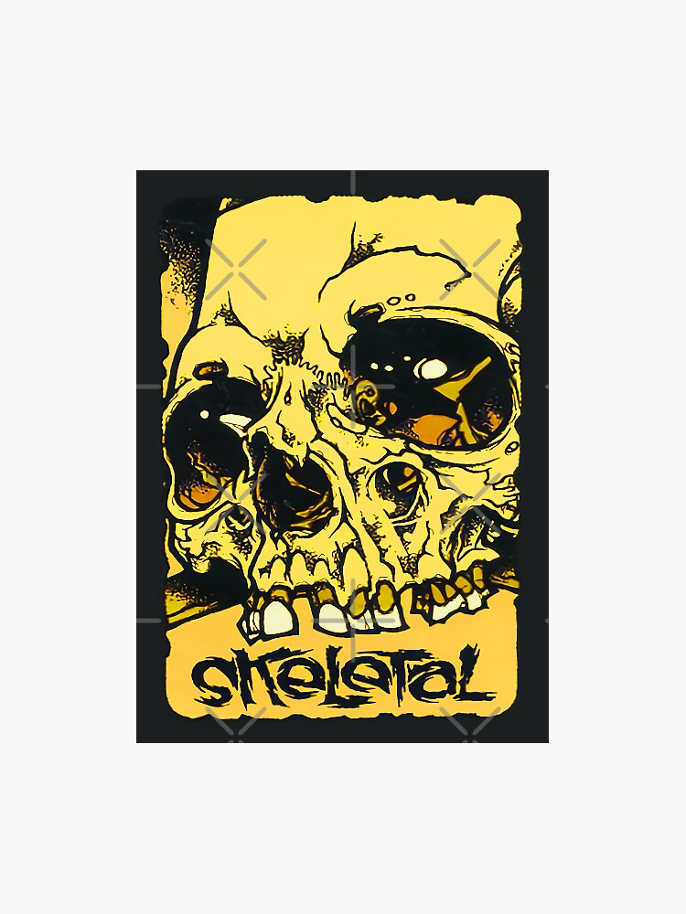 "Pushead Skeletal Alt 4" Sticker for Sale by Crazy-Otto | Redbubble