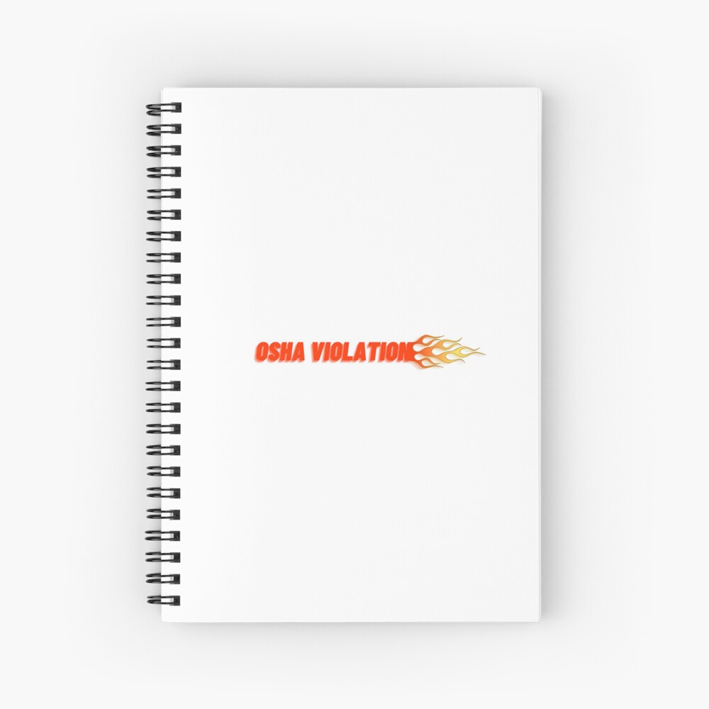 "osha violation with flames" Sticker for Sale by bruised-fruit | Redbubble