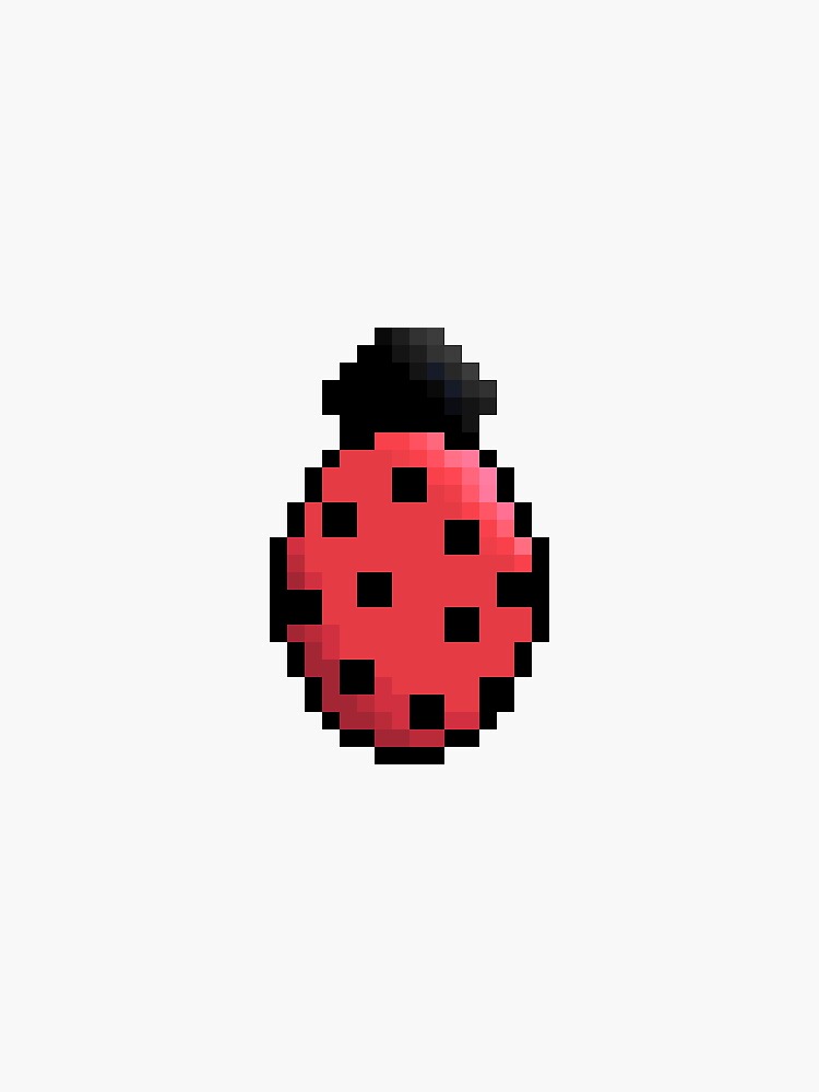 "Pixel Art Ladybug" Sticker for Sale by bruised-fruit | Redbubble