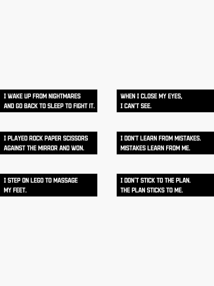 "Chad Quote Pack 1" Sticker for Sale by SA-Designed | Redbubble