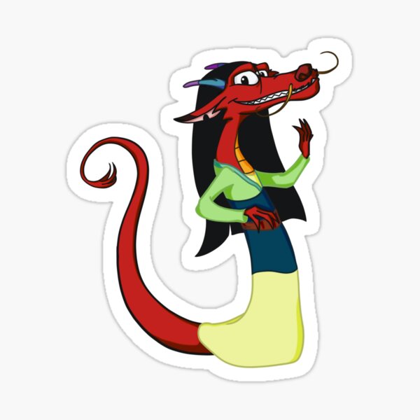 "Princess Pals: Mushu" Sticker for Sale by tapixt | Redbubble