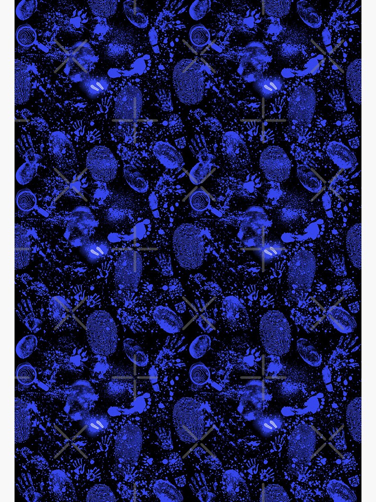 "Blue Luminol-True Crime-Forensic Science Lover- Seamless Pattern ...