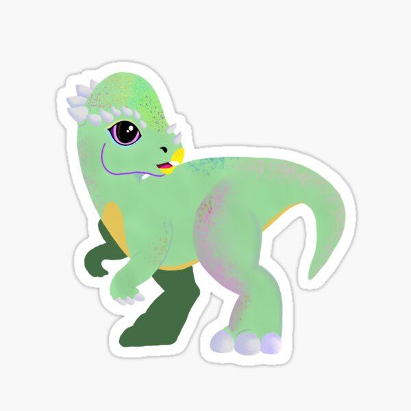 "Patchy Pachychephalosaurus" Sticker for Sale by Jadegrayarts | Redbubble