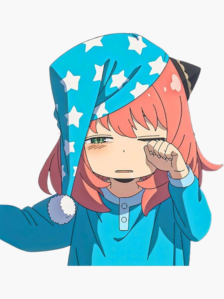 Sticker « Anya Forger se réveille - SPY X FAMILY », par SM3KM | Redbubble