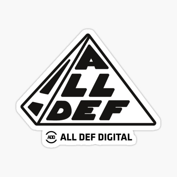 "All Def Digital Comedy Logo Design " Sticker for Sale by Slyguy77 ...