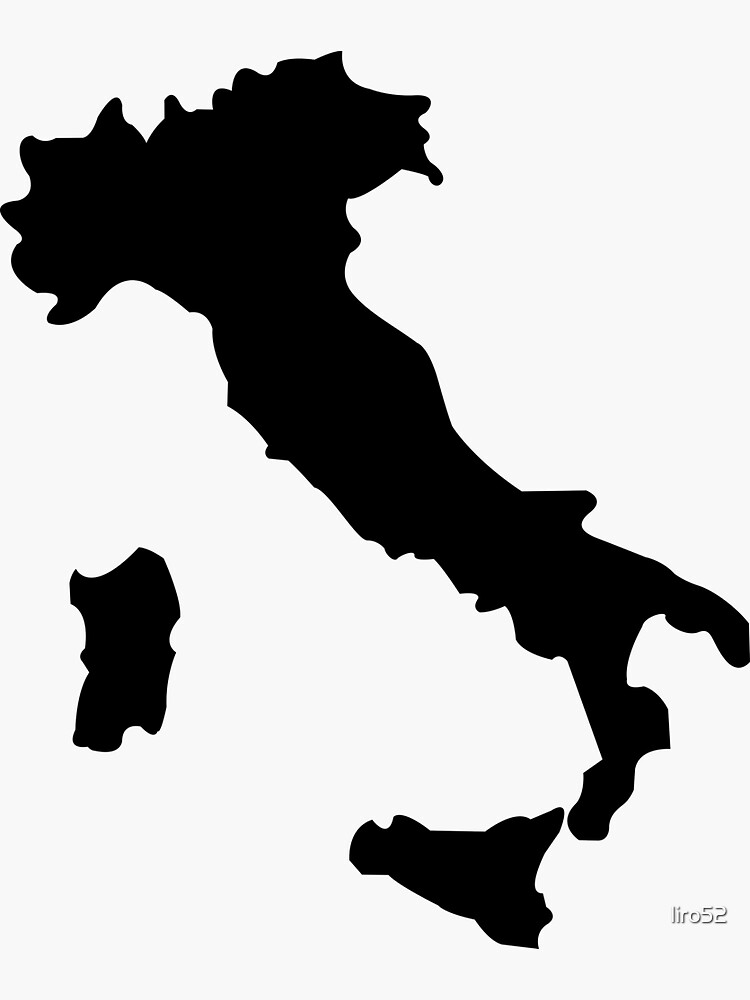 "italy map" Sticker for Sale by liro52 | Redbubble
