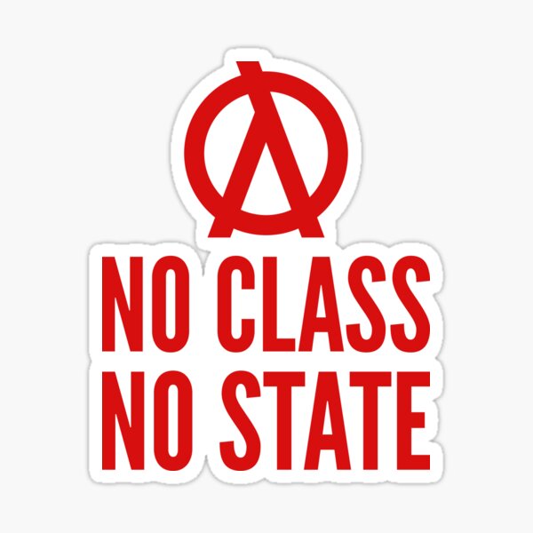 "No Class No State Functional Programmer Red Text Design" Sticker for ...