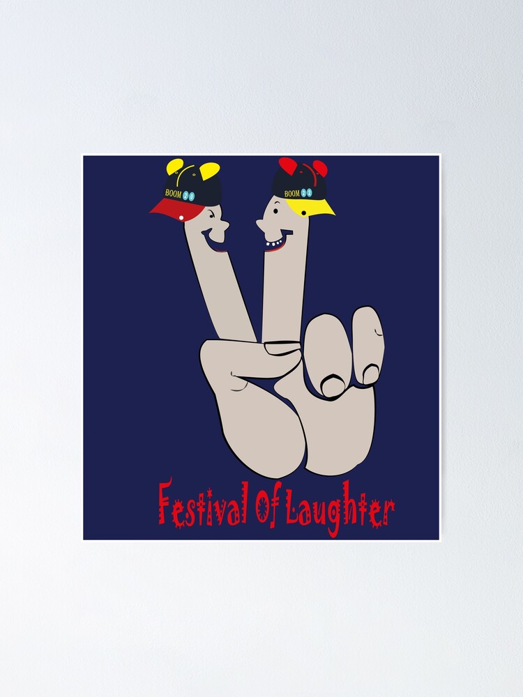 "festival of laughter, funny, drawing" Poster for Sale by CHAMOSY ...