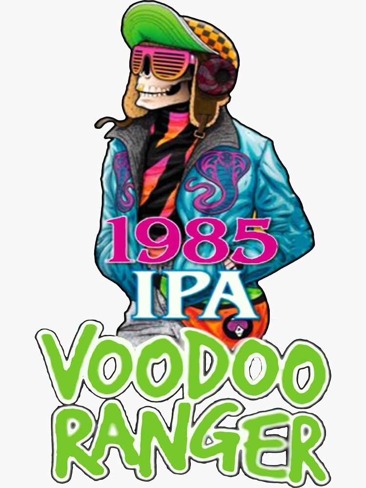 "Voodoos ranger IMPERIAL 1985 New Belgium Brewing IPA T-Shirt" Sticker ...