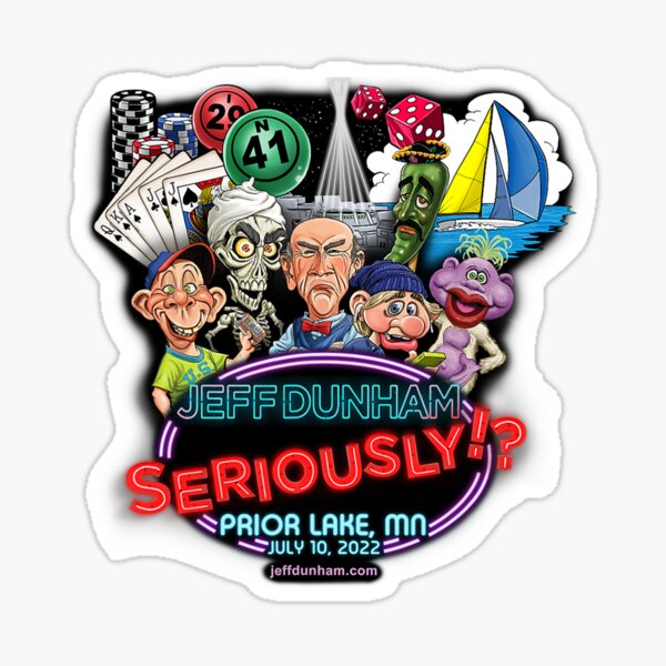 "Jeff Dunham Prior Lake MN (2022)" Sticker for Sale by quickydfbv46 ...