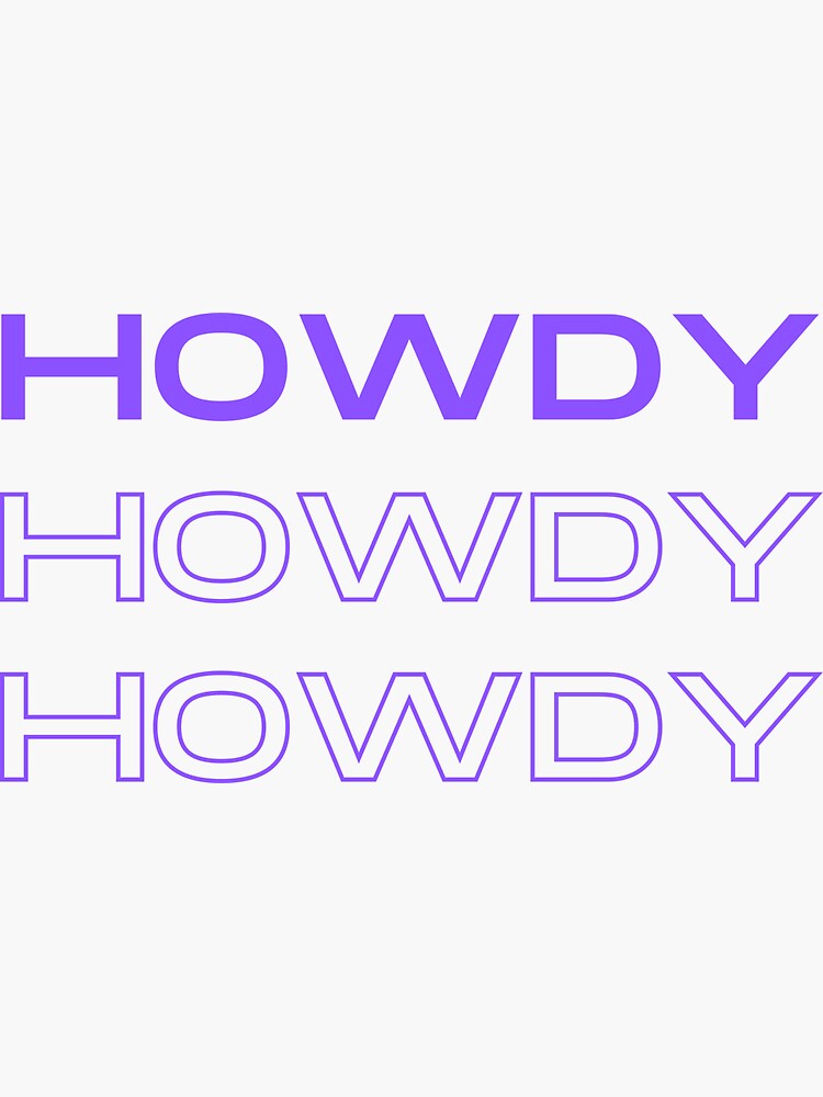 "Vintage White Howdy Rodeo Western Country Southern Cowgirl " Sticker ...