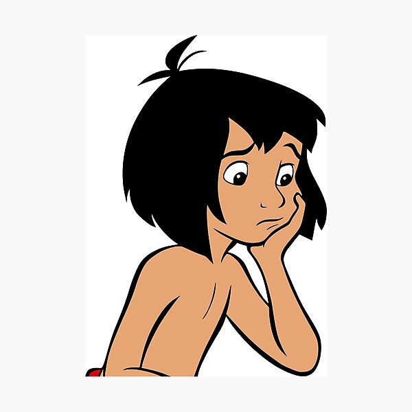 Mowgli Jungle Book Cartoon Photographic Print For Sale By Madugraphic Redbubble