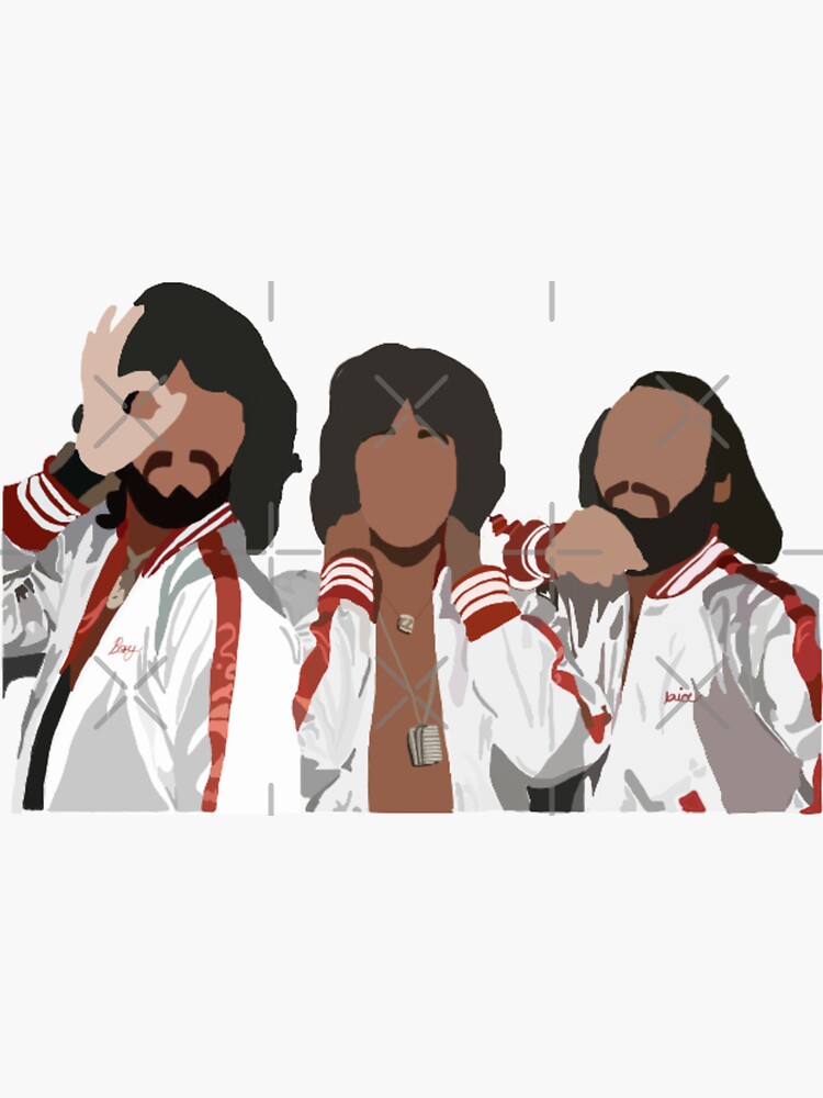 "Bee Gees" Sticker for Sale by artbysford | Redbubble
