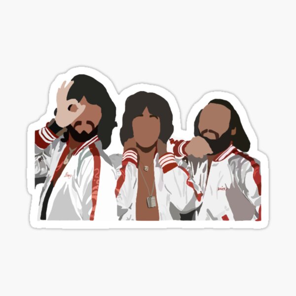 "Bee Gees" Sticker for Sale by artbysford | Redbubble