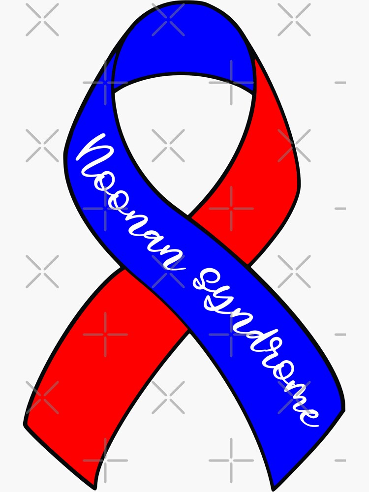 "Noonan Syndrome Ribbon" Sticker for Sale by BeansHotTees | Redbubble