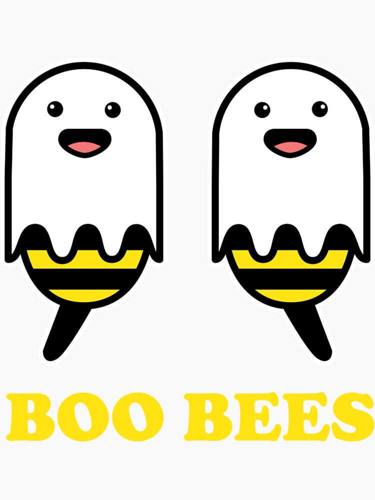 "Boo Bees Halloween Funny Boo" Sticker for Sale by Teapot-art | Redbubble