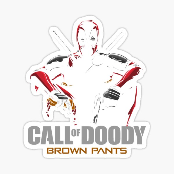 "Call of doody" Sticker by shumaza1 | Redbubble