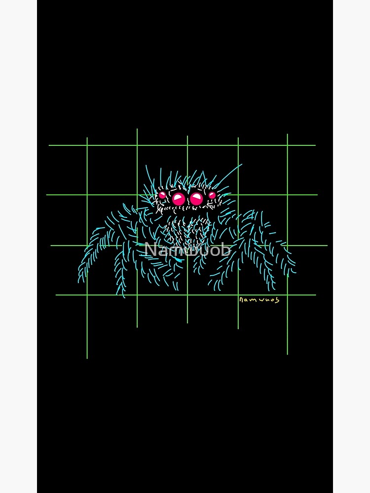 "Cute colorful jumping spider (Salticidae)" Poster for Sale by Namwuob ...