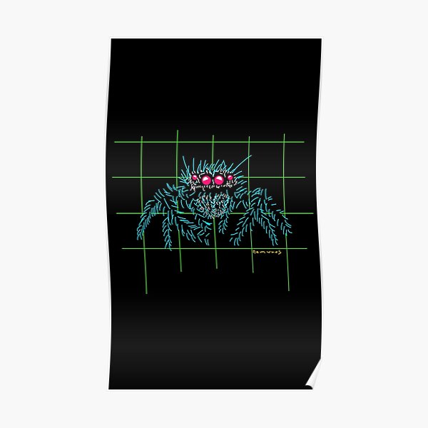 "Cute colorful jumping spider (Salticidae)" Poster for Sale by Namwuob ...