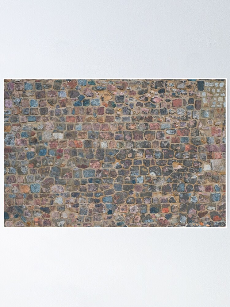 "Stone wall background - natural stone wall" Poster for Sale by ohaniki ...