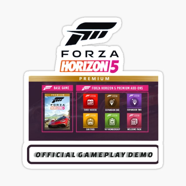 "First Day Of Incredible Forza Horizon Cute Photographic" Sticker for ...