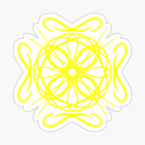 "Cute Cool Neon Yellow Blast Abstract Design" Sticker for Sale by ...
