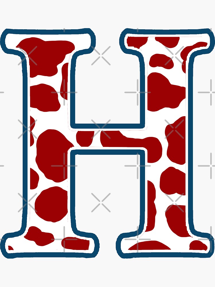 "cow H" Sticker for Sale by myaurba | Redbubble
