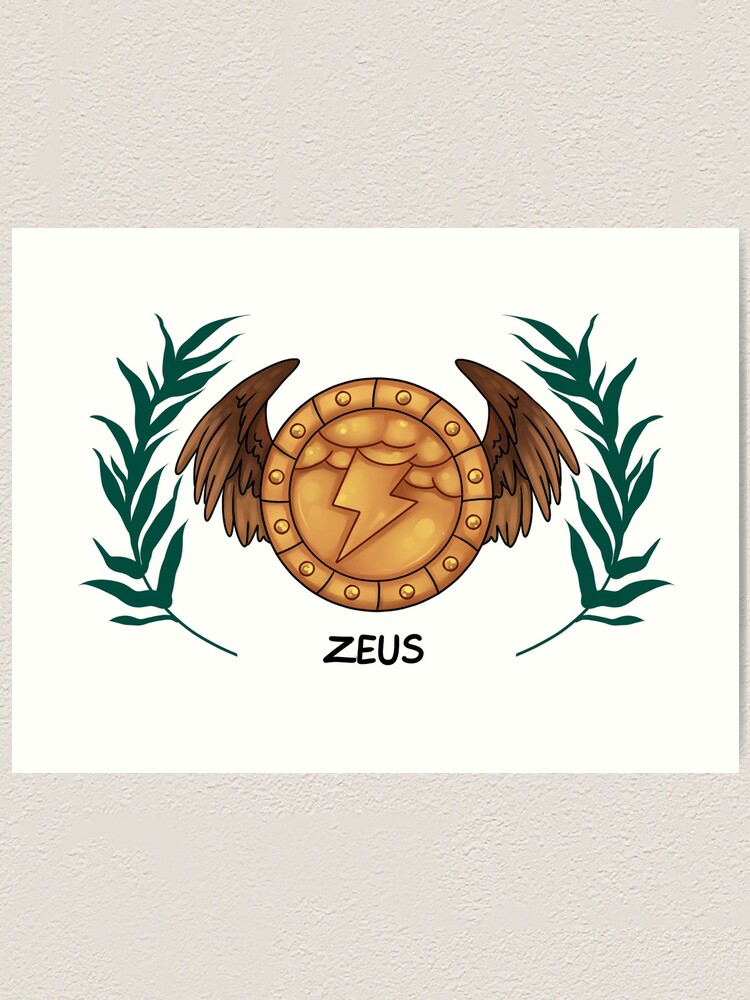 "Zeus inspired cabin symbol" Art Print for Sale by SaintNightshade ...